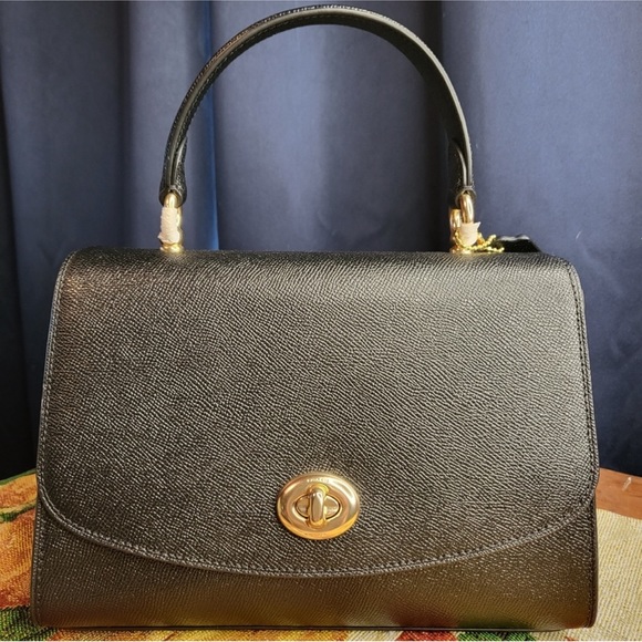 Bags | Coach Tilly Top Handle Satchel In Black | Poshmark